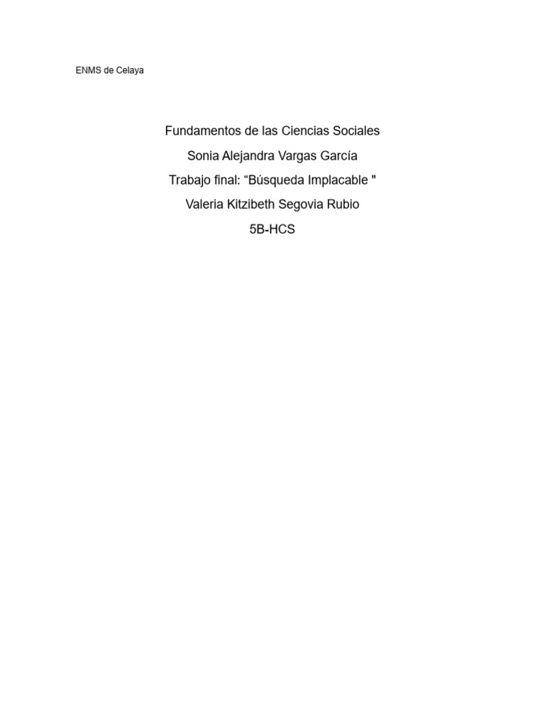 Análisis Social de "Búsqueda Implacable" | PDF | Desigualdad social | Discriminación y ...