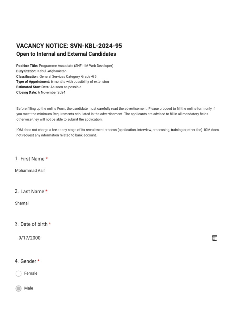 VACANCY NOTICE - SVN-KBL-2024-95 Open To Internal and External ...