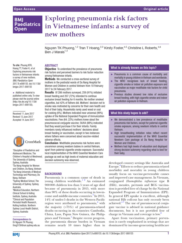 Bai bao 7 | PDF | Breastfeeding | Tuberculosis