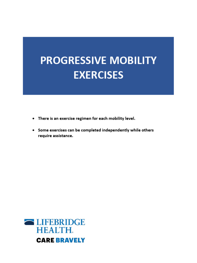 Progressive Mobility Exercises | PDF