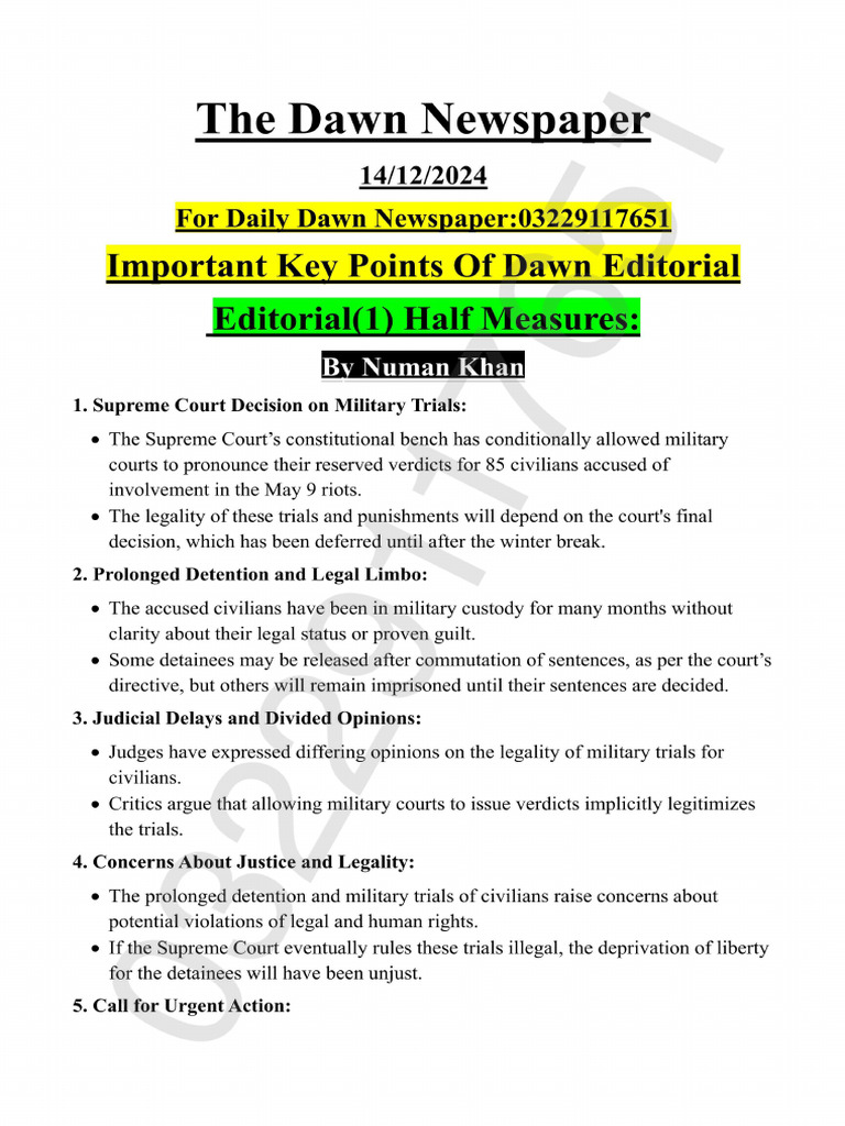 Main key points | PDF