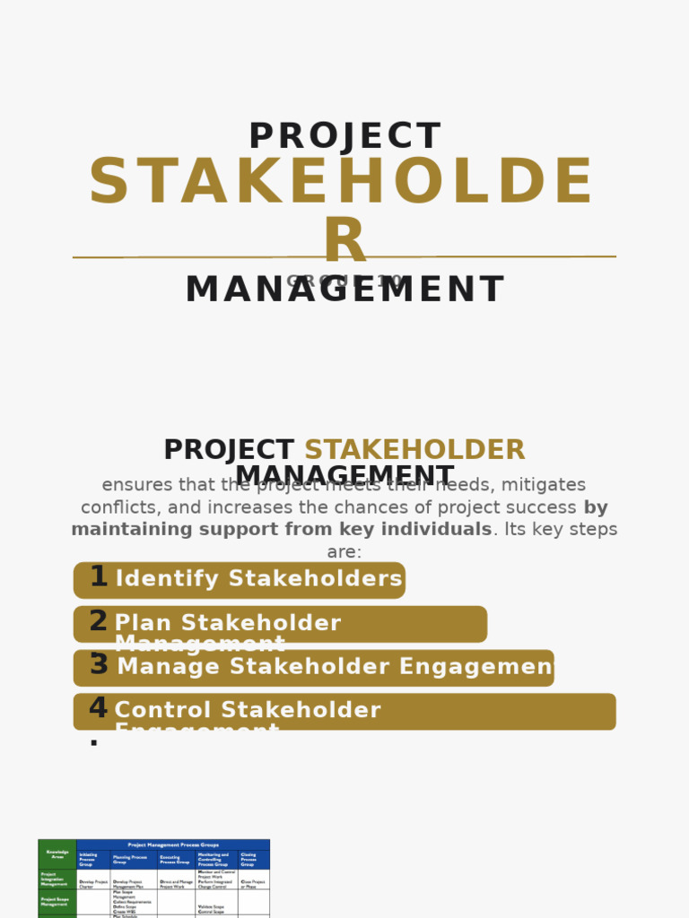 Effective Project Stakeholder Management | PDF | Life Cycle Assessment ...