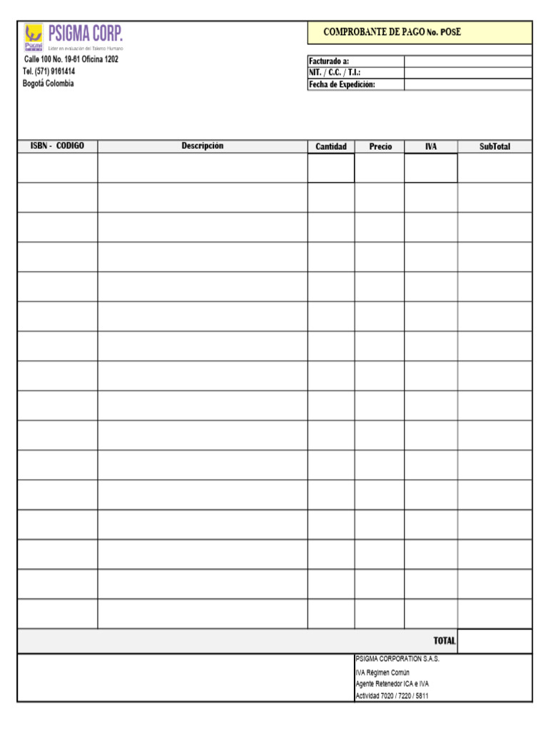 Comprobante Pago PSIGMA 2024 | PDF