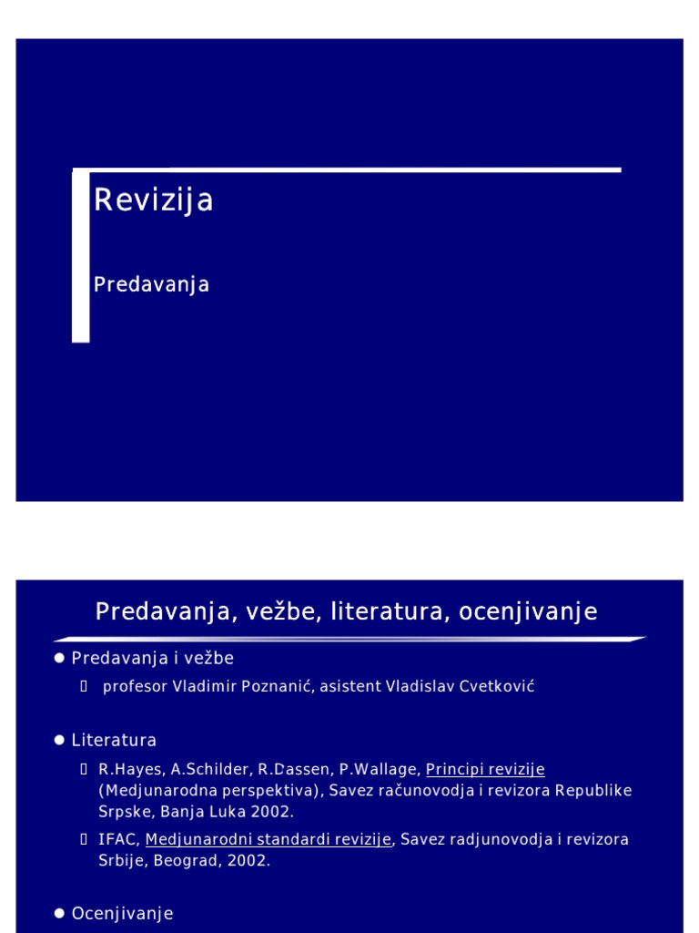 Revizija 1 | PDF