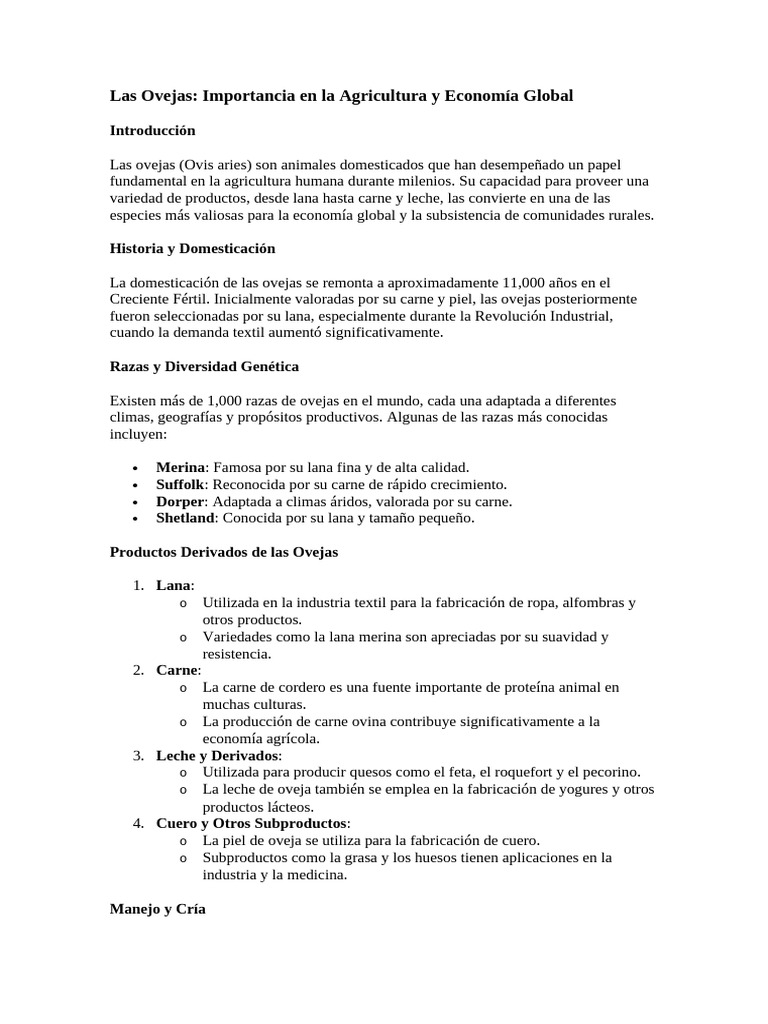 Studoc 3 Las Ovejas | PDF | Oveja | Carne