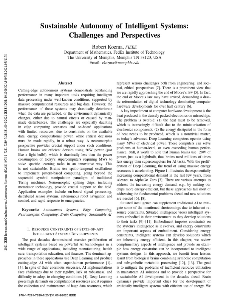 Sustainable_Autonomy_of_Intelligent_Systems_Challenges_and_Perspectives | PDF | Artificial ...