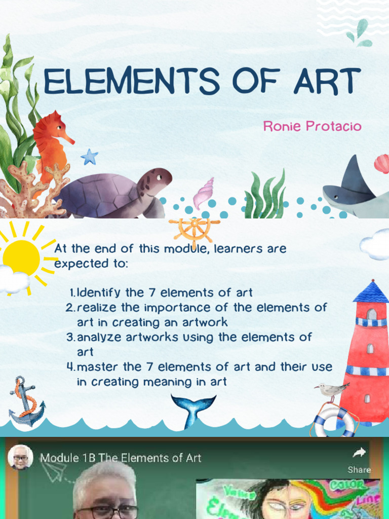 Module 1B Elements of Art - Compressed | PDF | Visual Perception | Color