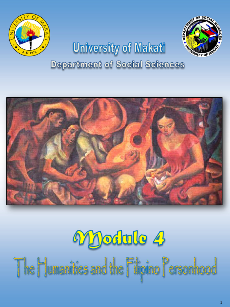 Module 4 The Humanities and The Filipino Personhood | PDF | Humanities ...
