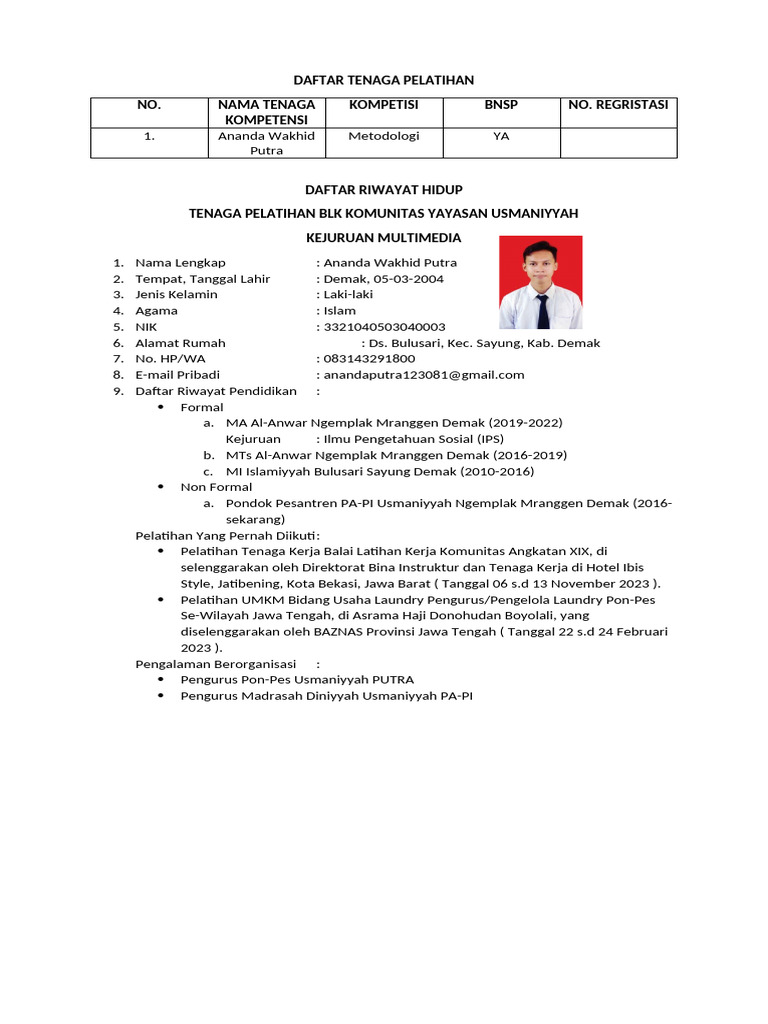 CV. Nanda | PDF