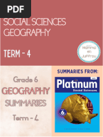 Grade 5 TERM 2 SUMMARIES - SS GEOGRAPHY | PDF | River | Plateau