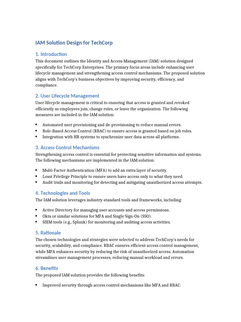 Iam Solution Techcorp | PDF