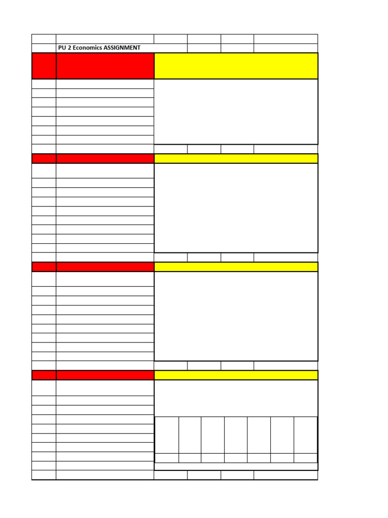Economics PU 2 ASSIGNMENT | PDF | Economies