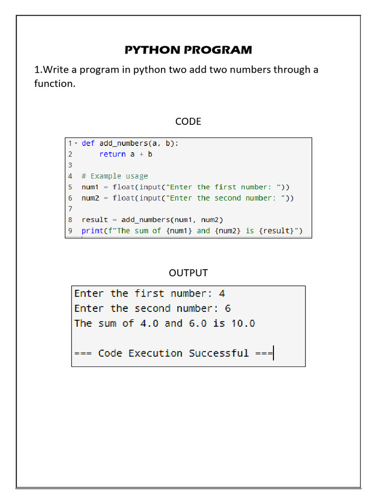 Python Program | PDF | Python (Programming Language) | Filename Python Program | PDF | Python (Programming Language) | Filename