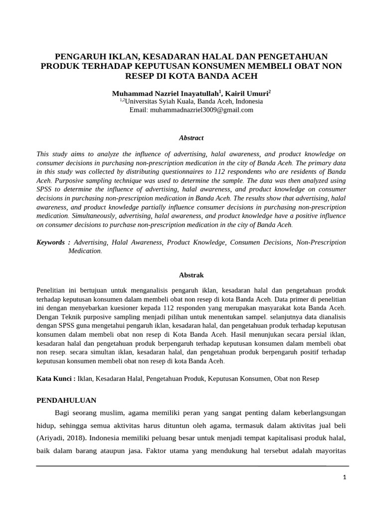 Nazriel Inayatullah_karya Tulis Ilmiah_Versi better | PDF