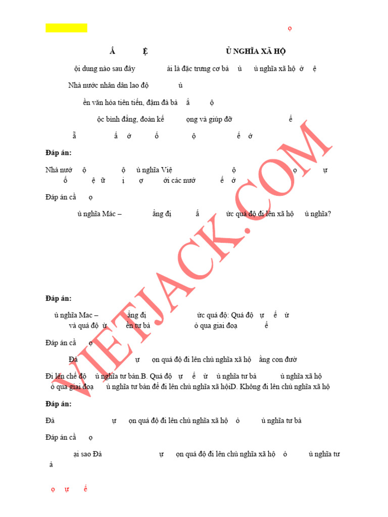 Trac Nghiem GDCD 11 Bai 8 | PDF