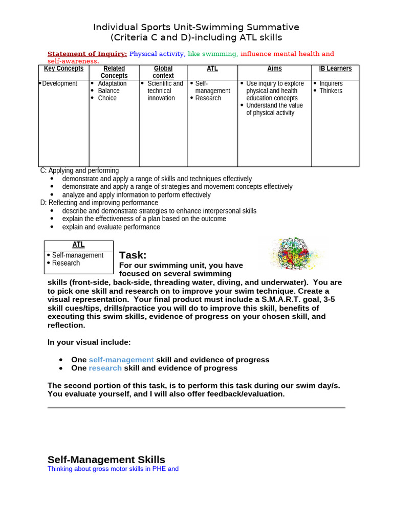 ATL Activity Unit 1 - Summative | PDF | Psychological Resilience | Expert