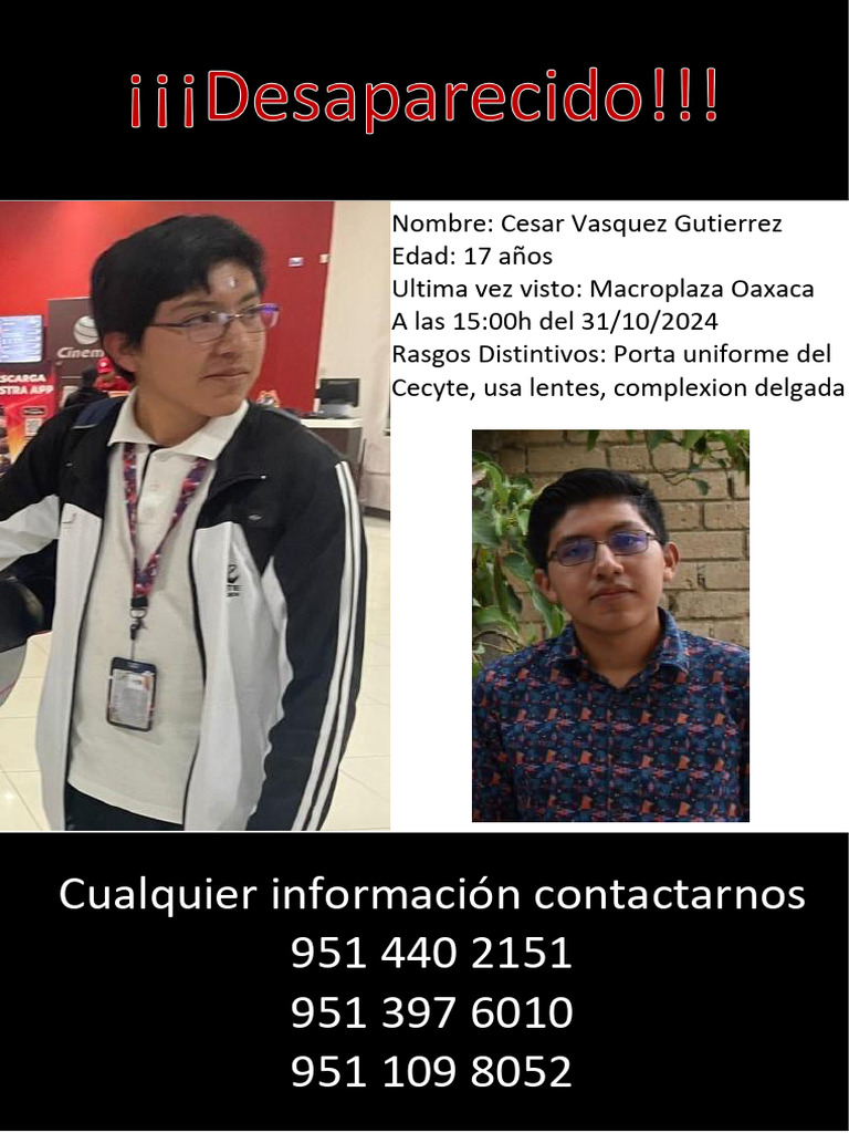 Cartel Desaparecido Cesar | PDF