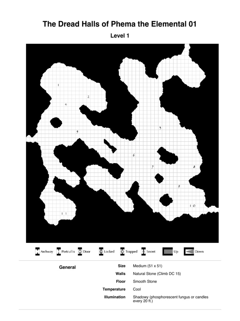 The Dread Halls of Phema The Elemental 01 | PDF
