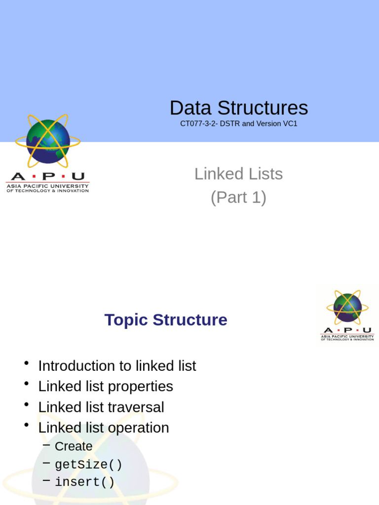 06 DS Linked Lists 1 | PDF | Pointer (Computer Programming) | Computer Data