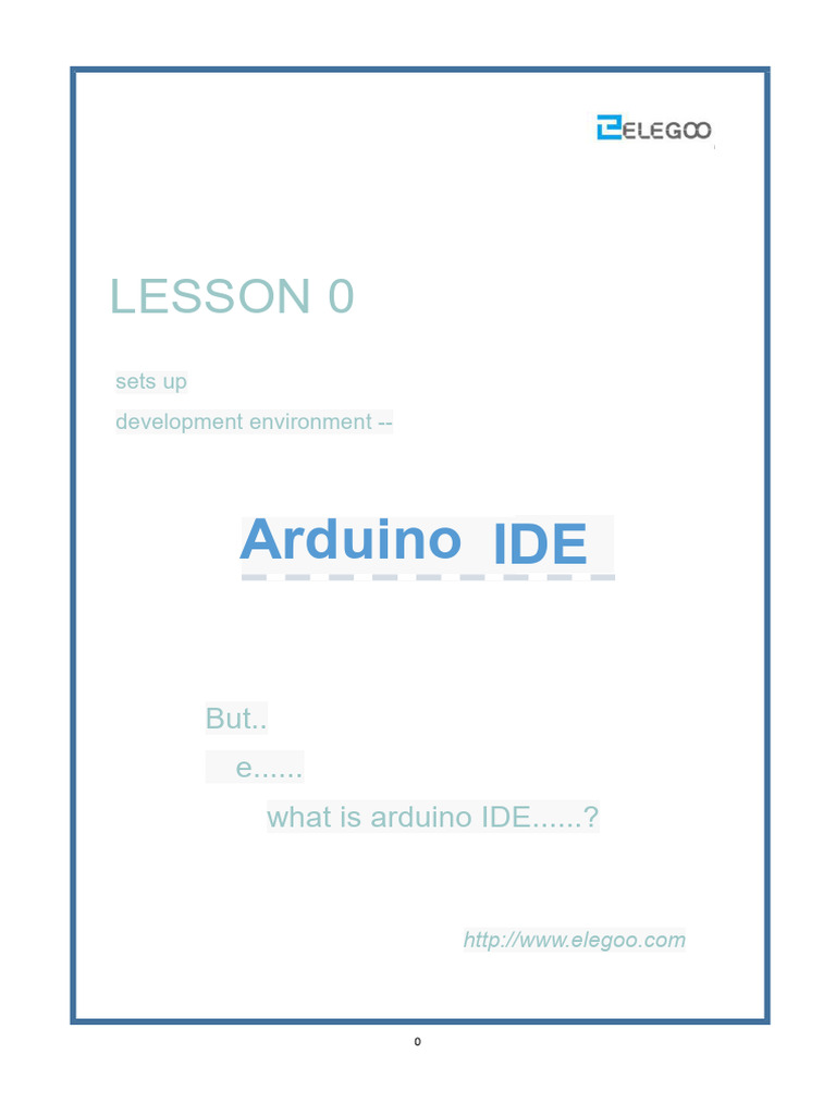 For Windows Lesson 0 Setting up development environment (1) | PDF | Arduino | Integrated ...