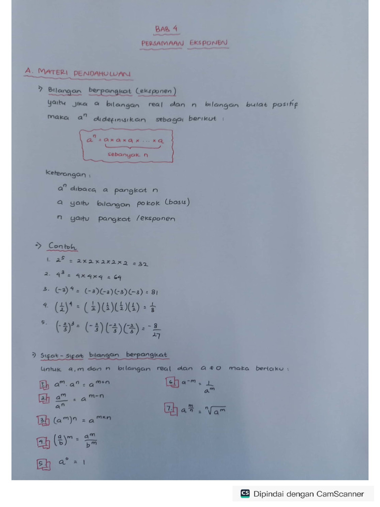 Persamaan Eksponen | PDF
