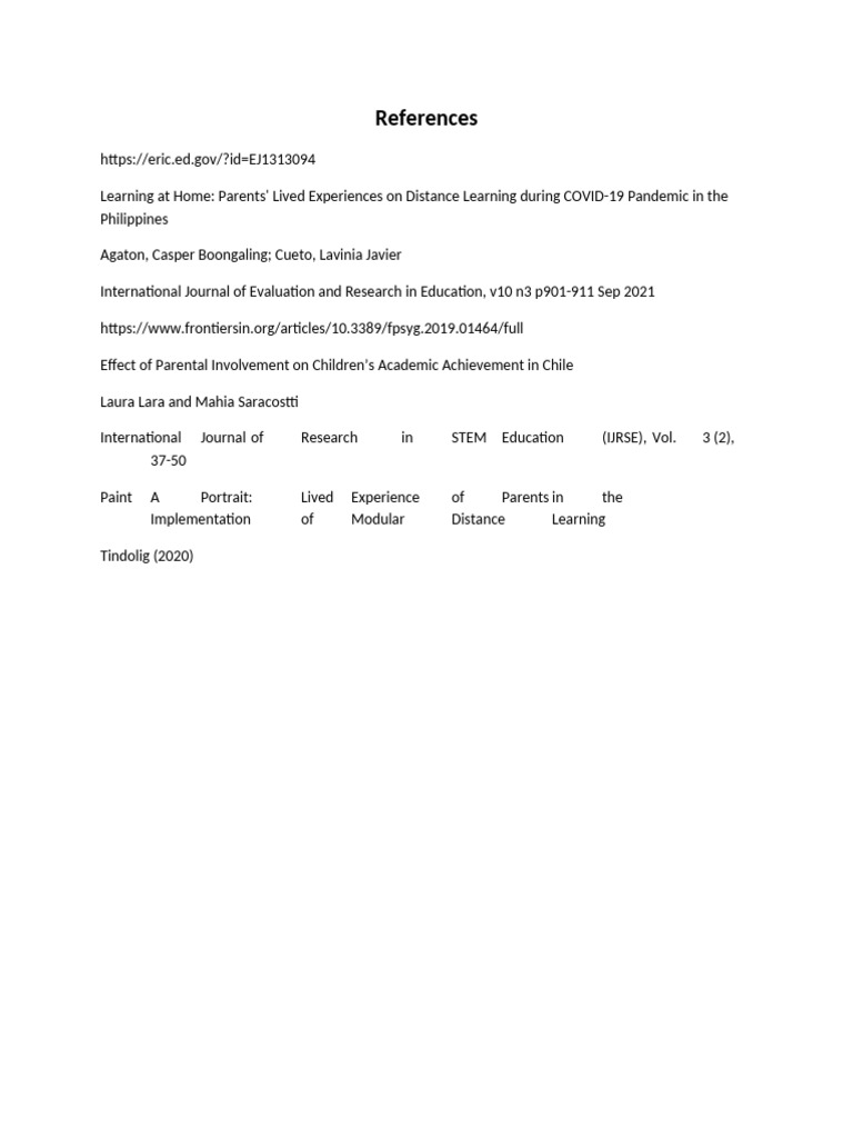 References in Research | PDF