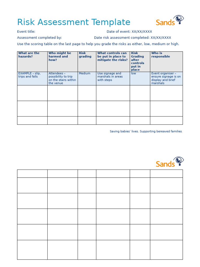 Risk Assessment Template | PDF | Risk | Risk Assessment