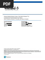 MABC-3 Checklist Score Report for Sam | PDF | Psychological Concepts ...