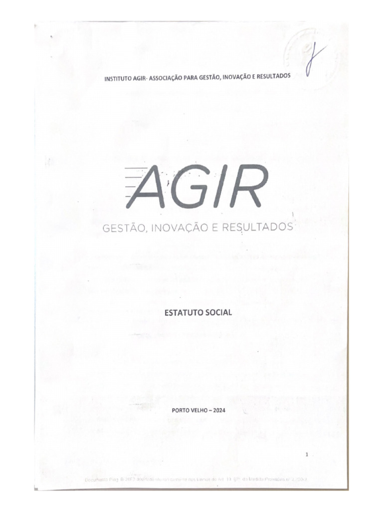 Estatuto Agir | PDF