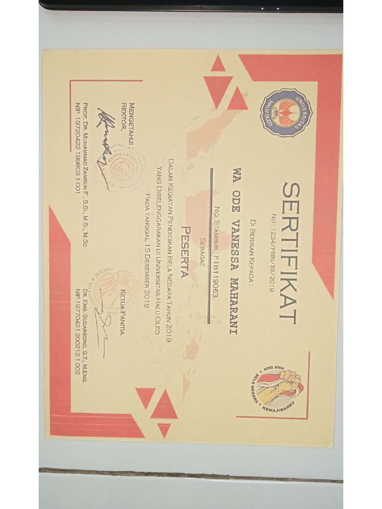 Sertif Bela Negara | PDF