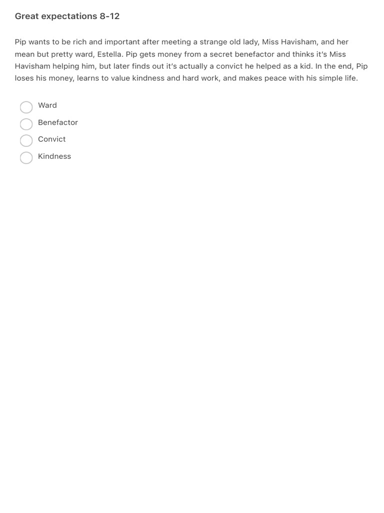 Great Expectations 8-12 | PDF