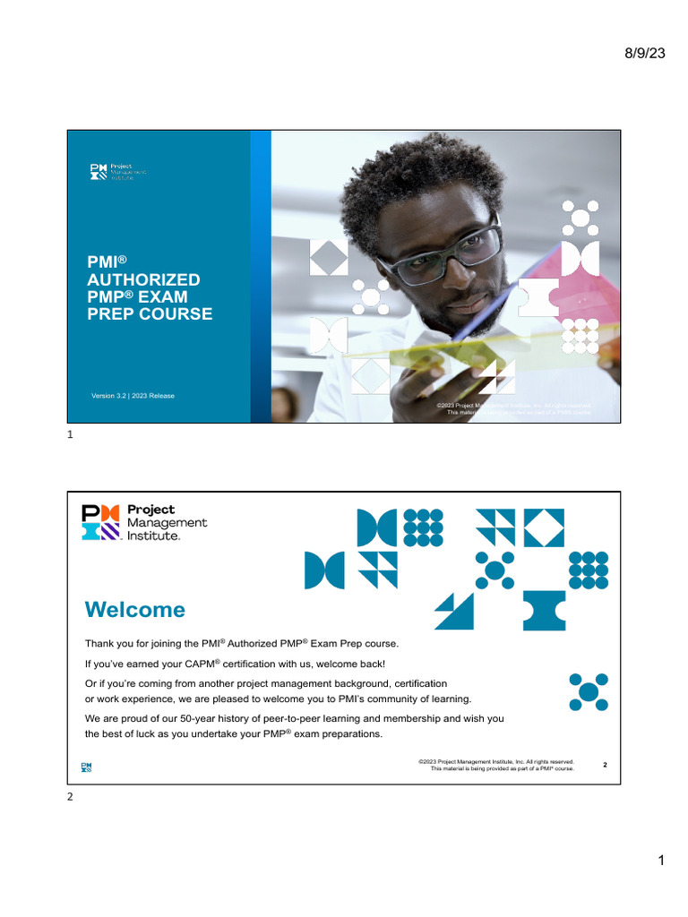 Color-V3.2 - Combined - Intro - PMP Auth Exam Prep | PDF | Agile ...