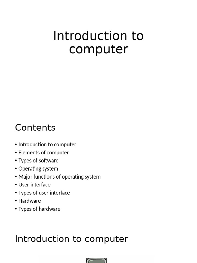 Introduction to computer-1 | PDF | Graphical User Interfaces | Computer Data Storage