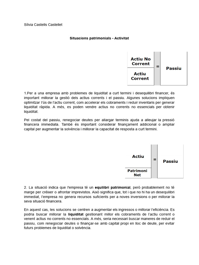 Situacions Patrimonials-Activitat | PDF