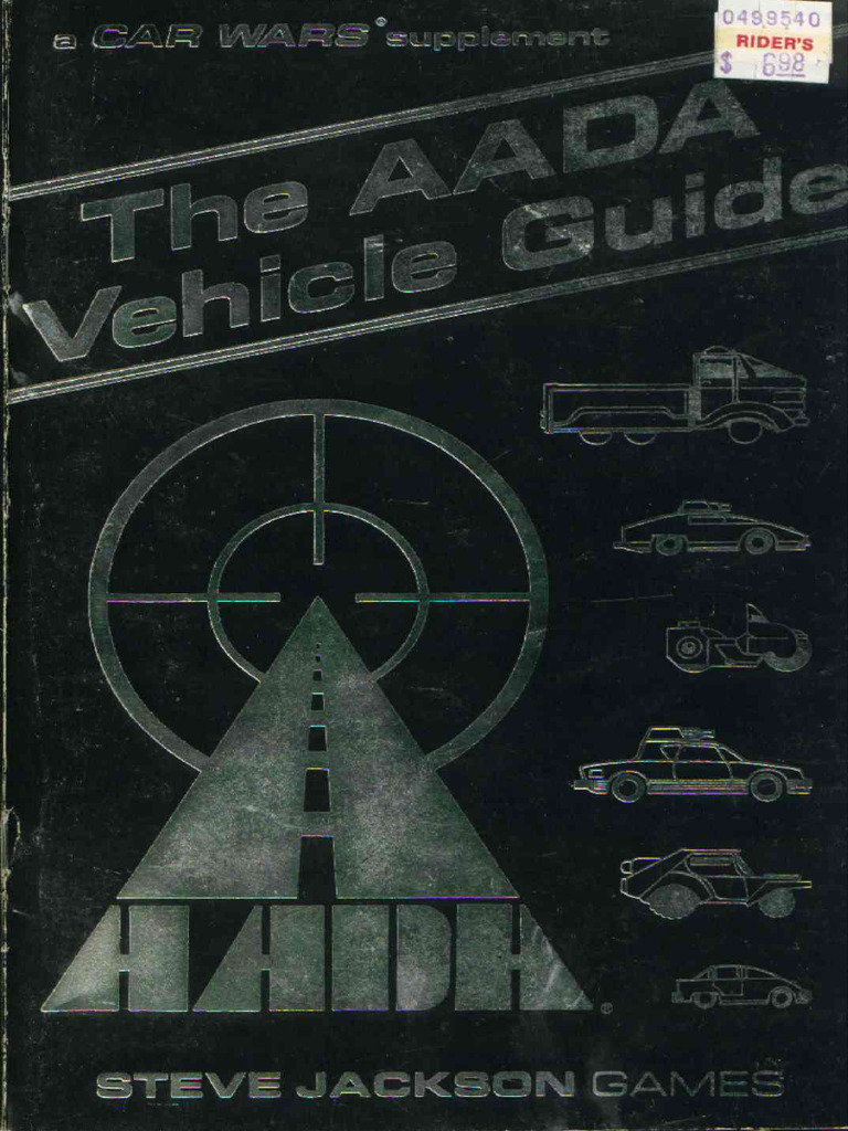 Car Wars - The AADA Vehicle Guide Vol.1 | PDF