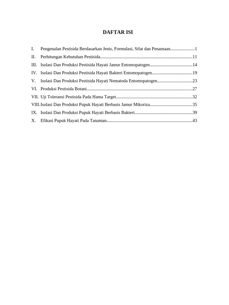 MODUL PRAKTIKUM PESTISIDA DAN PUPUK HAYATI | PDF