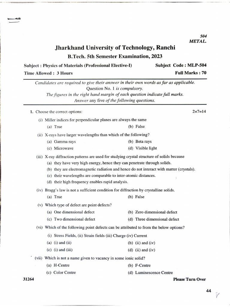 END SEM PYQs 5th Semester | PDF