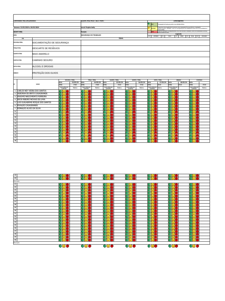 Formulário de Dds - em Branco (1) (3) (2) (2) (Recuperado Automaticamente) | PDF | Férias ...