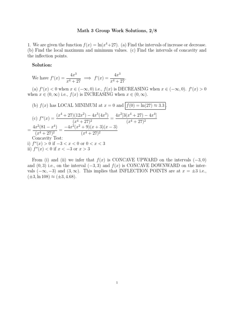 Group Work 2_8 Solution | PDF | Mathematical Analysis