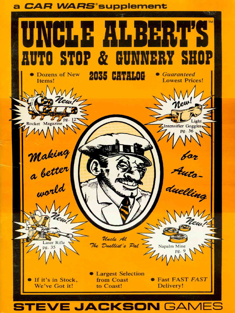 Car Wars - Uncle Albert's 2035 Catalog | PDF