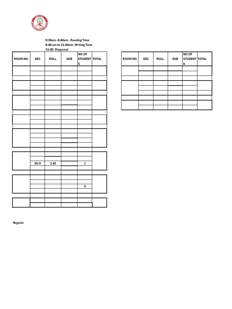 Seating Plan (13122024) - 241212 - 103504 | PDF | Languages | Foreign ...