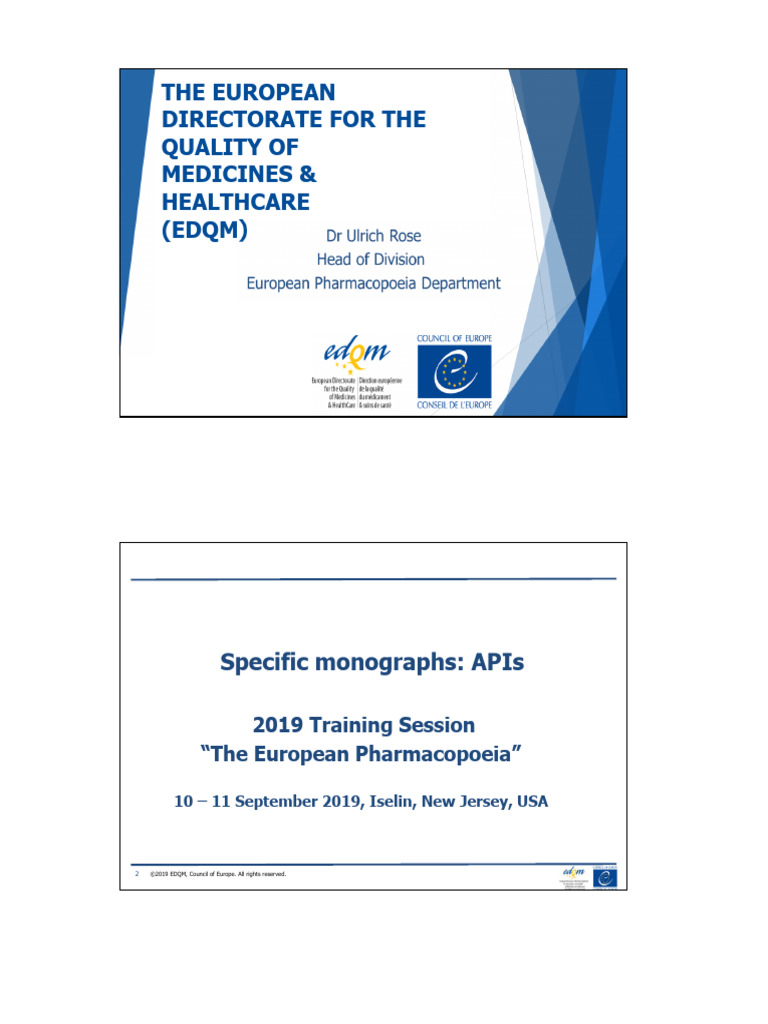 European Pharmacopoeia Training Overview | PDF | Thin Layer ...