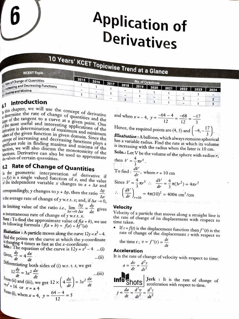 Applications of Derivatives | PDF | Functions And Mappings ...