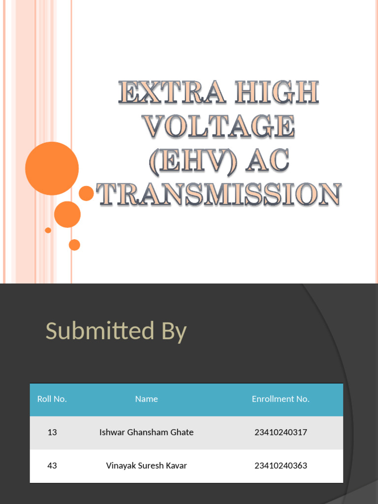 of Ehv Ac Transmission PDF | PDF | High Voltage | Vacuum Tube