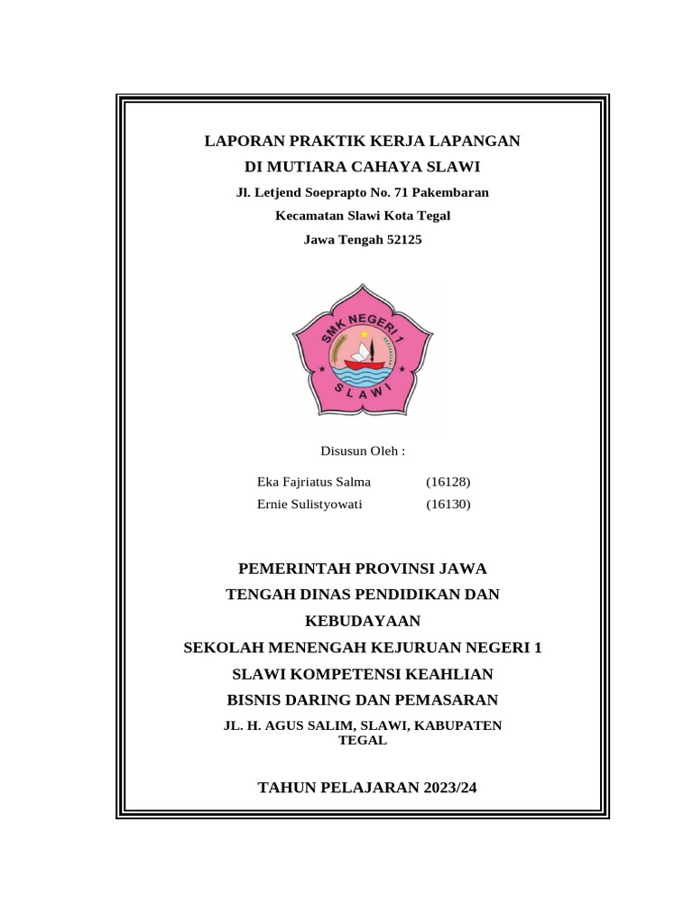 LAPORAN PKL EKA (1) (3 | PDF