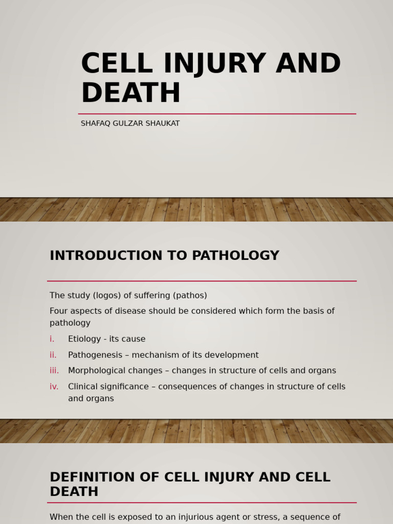 Cell Injury and Death | PDF | Necrosis | Apoptosis