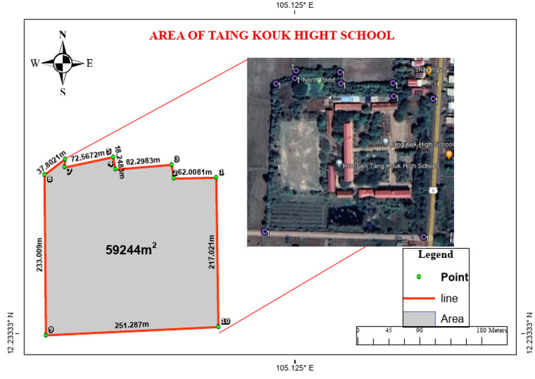 Hun Sen Taing Kouk Hight School Area | PDF