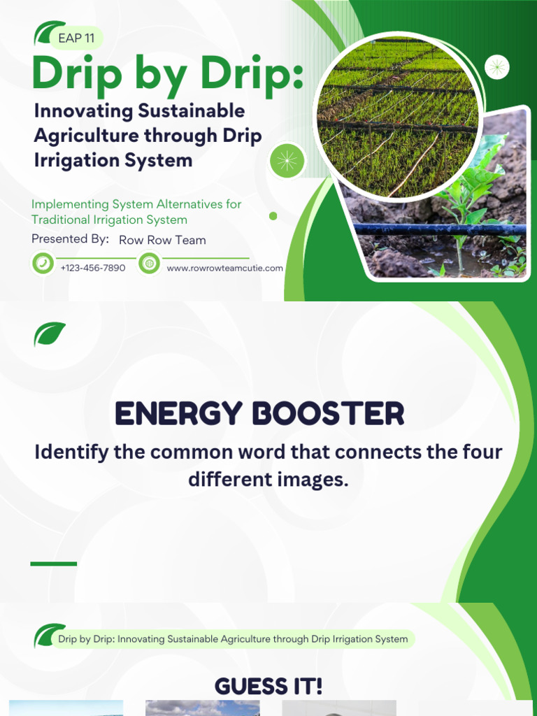 Concept Paper Presentation - Drip Irrigation System | PDF