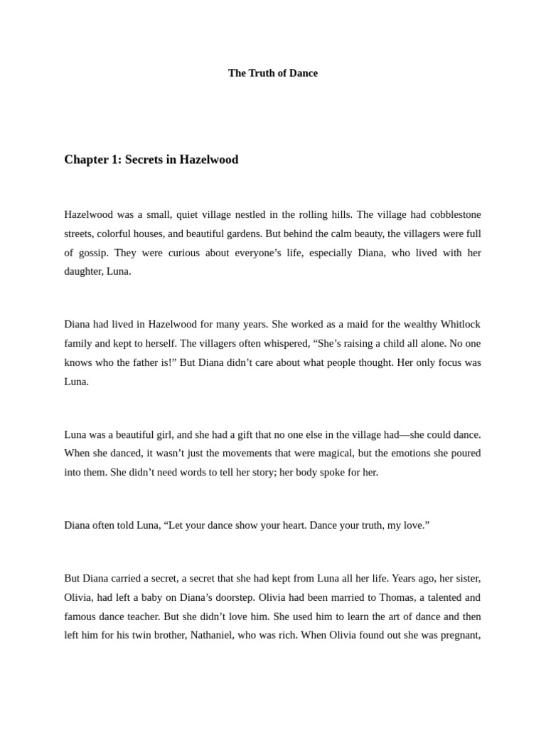 Novel Truth of Dancer | PDF