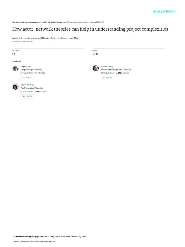 Understanding Project Complexities | PDF | Complexity | Project Management